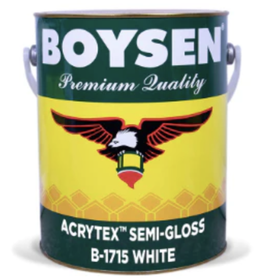 Prima Home Depot | Boysen Acrytex Topcoat Semi-Gloss- 1 Gallon